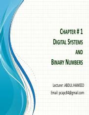 Digital Systems And Binary Numbers Converted Pdf CHAPTER DIGITAL SYSTEMS AND BINARY