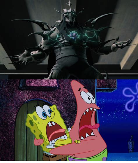 Spongebob And Patrick Scared Of Super Shredder By Anarchrist17 On Deviantart