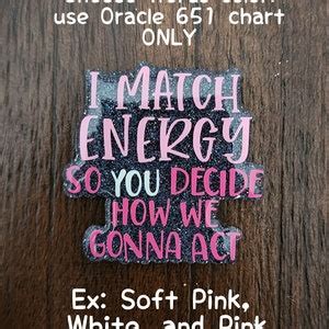 I Match Energy Badge Reel Funny Badge Reel Badge Holder Badge Clip