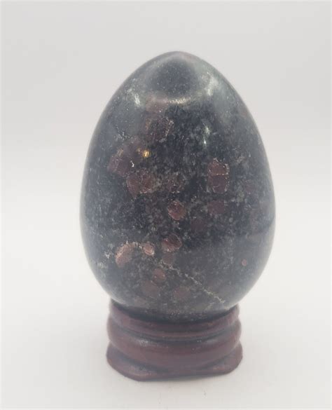 RUBY In MATRIX EGG Natural Stone Hand Carved Gemstone Egg Etsy