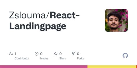 github zslouma react landingpage