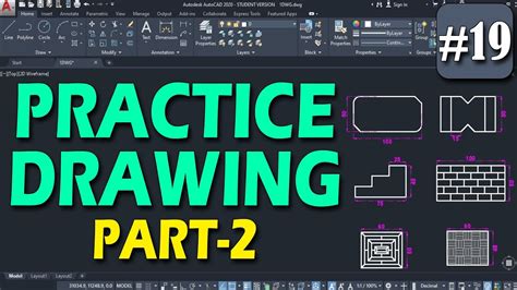 Basic Drawing Practice Part AutoCAD Tutorials For Beginners Deepak Verma YouTube