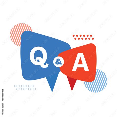 Question And Answer Line Icon Designed As Faq Outline Symbol With Q And