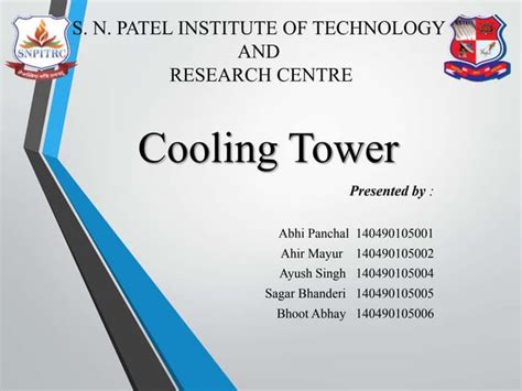 Cooling Tower Pptx
