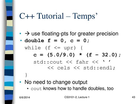 Ppt Cs3101 2 Programming Languages C Lecture 1 Powerpoint