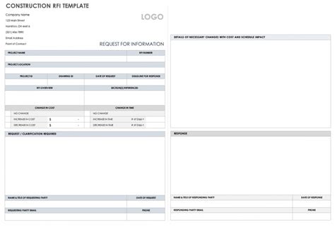 Software Rfi Template