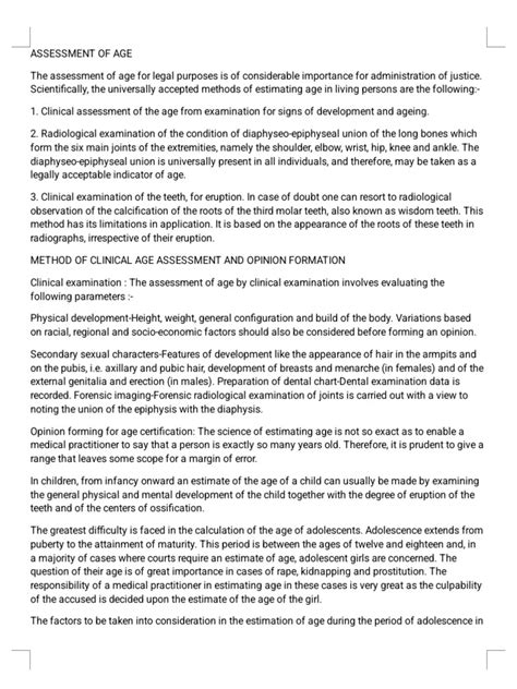 Age Estimation In Humans Final Pdf Human Tooth Dental Anatomy