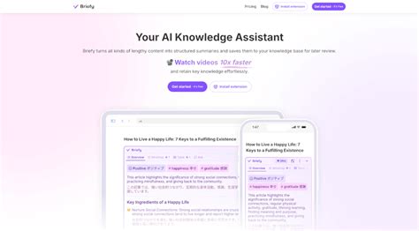 Briefy Your Ai Knowledge Assistant For Effortless Summaries Startupdetailtitlesubfix Briefy Your Ai Knowledge Assistant For Effortless Summaries Startupdetailtitlesubfix