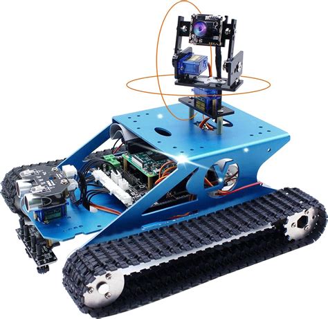 Yahboom Ai Robot Kit Tank Chassis For Raspberry Pi 4b Camera Starter