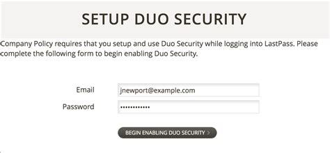 Duo Two Factor Authentication For Lastpass Duo Security