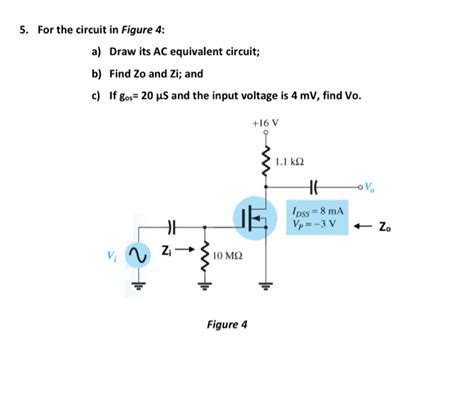 Solved For The Circuit In Figure A Draw Its AC Chegg