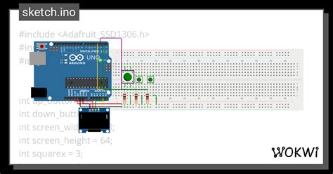 OLED Screen Starting Code Copy Wokwi ESP32 STM32 Arduino Simulator