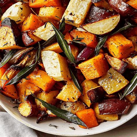 Roasted Root Vegetable Medley Vegan Fall Comfort Food