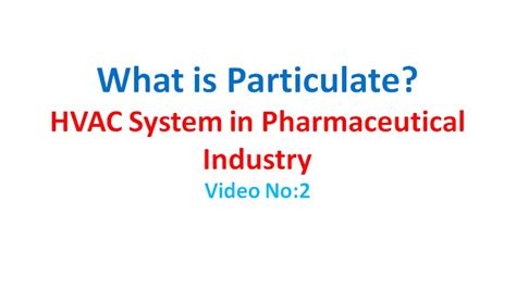 HVAC System Of Pharmaceutical Industry In English Video No 2 YouTube