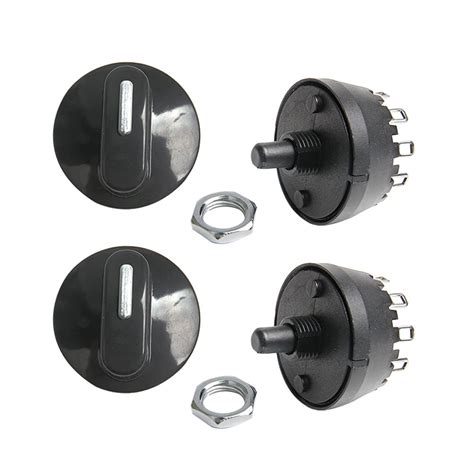 Acxico 2pcs 4 Positions Selector Rotary Position Switch With Knob Desertcart Sri Lanka