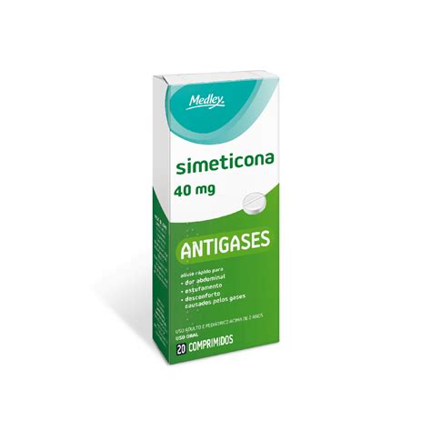 Simeticona Genérico Medley 40mg Com 20 Comprimidos Coop Drogaria