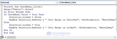 How To Lock And Unlock Cells In Excel Using Vba Exceldemy