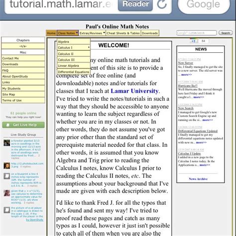Pauls Math Notes Differential Equations