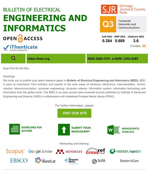 Call For Papers Beei 2025 Iaes