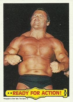 1985 Wwf Pro Wrestling Stars Topps Ready For Action No 46 Pro