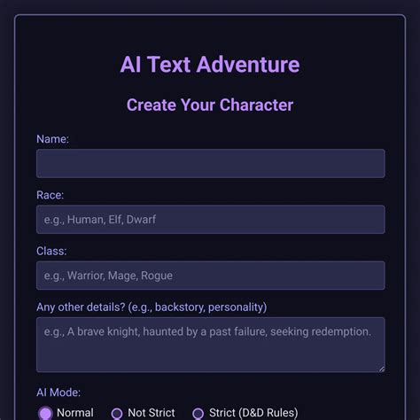 Ai Text Adventure Rpg