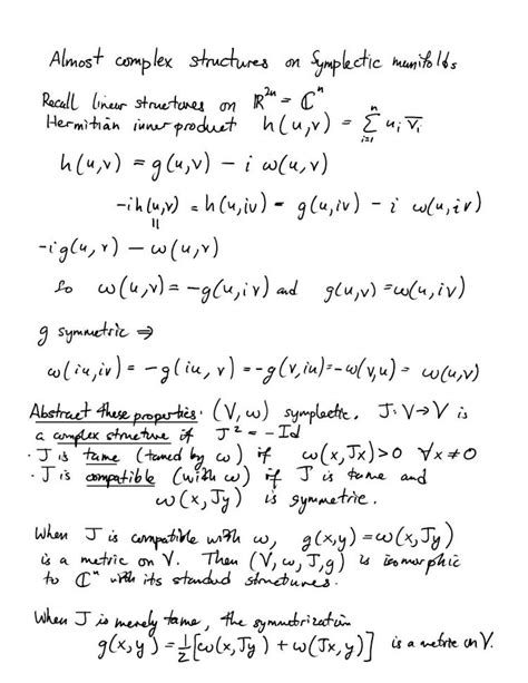 Pdf 5 Almost Complex Structures And Pseudo Holomorphic Curves Dokumentips