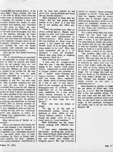 Pelikula Atbp Daria Ramirez From Sex Kitten To Lionized Thespian