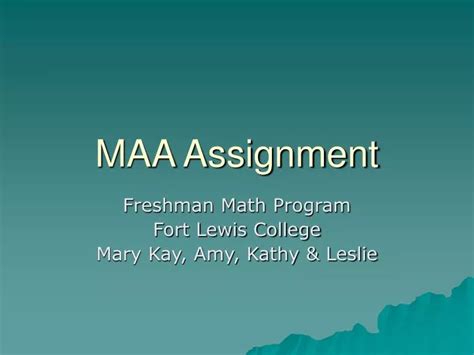 Ppt College Algebra Program At Fort Lewis College A Path To Critical