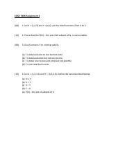 Exploring Functions And Set Theory In COSC Assignment Course Hero