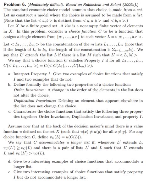 Solved Problem 6 Moderately Difficult Based On Rubinstein