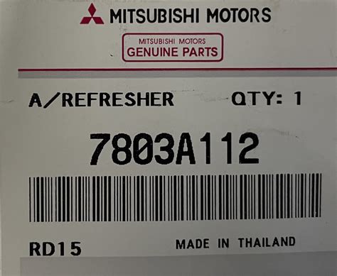 Genuine Mitsubishi Cabin Filter Part No 7803a112 Mq Mr Triton Qe Qf Pajero Sport Ebay