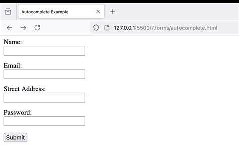 Programming For Beginners Understanding The Autocomplete Attribute Of The Html Input Element