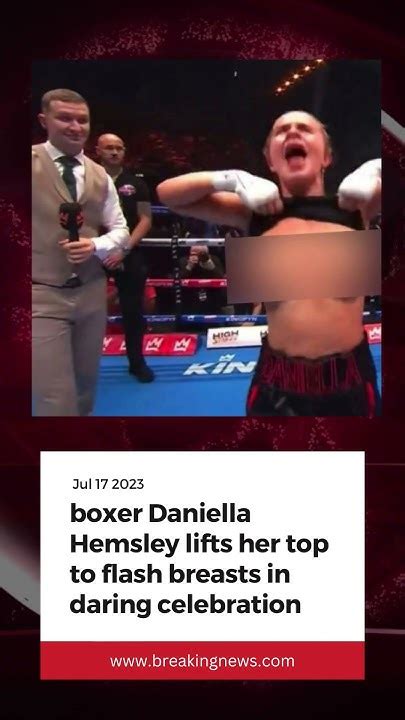 Daniella Hemsley Flashes Crowd After Kingpyn Boxing Victory To Express