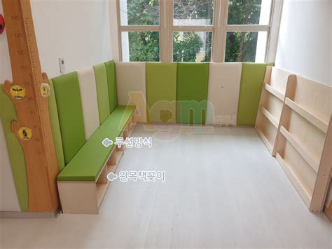 안전쿠션and놀이시설 전문브랜드~아가맘 푸르미르어린이집 벽쿠션매트