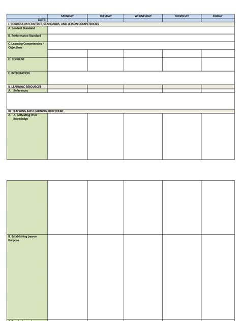 Dll Matatag Blank Pdf