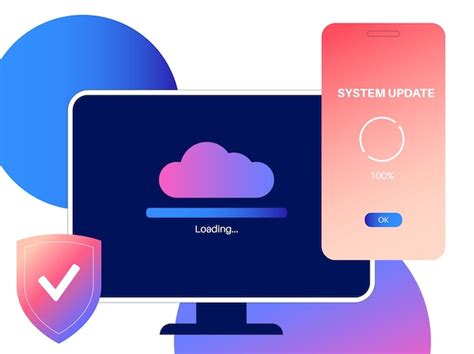 Premium Vector System Update Concept