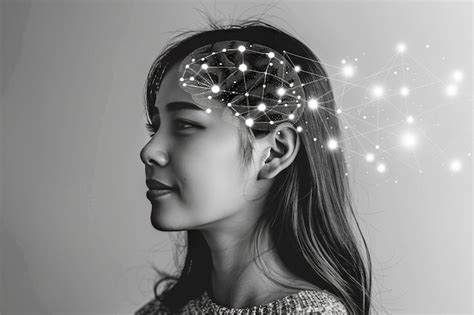 Premium Photo Profile Of A Woman With Neural Connections Symbolizing