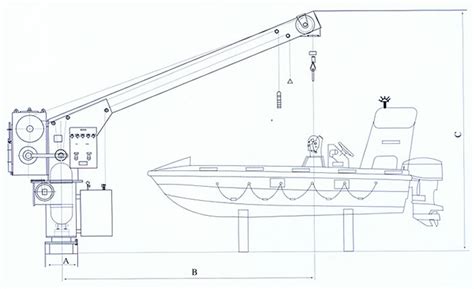 Single Arm Rescue Boat Davit Supplier China Marine Davit Manufacturer