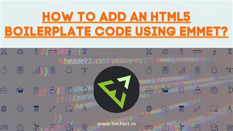 How To Add An Html5 Boilerplate Code Using Emmet
