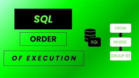 Sql Query Execution Order Explained With Example Having Group By And More Youtube