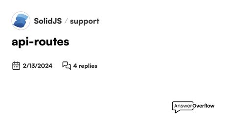 api routes solidjs