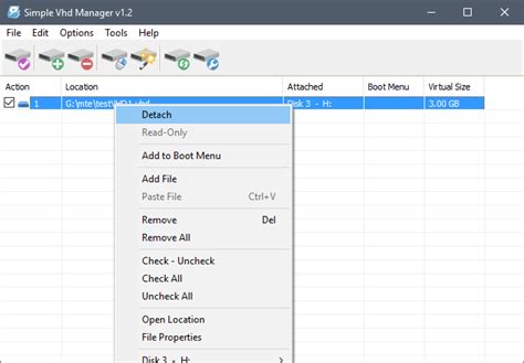 Easily Mount And Manage VHD With Simple VHD Manager