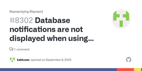 Database Notifications Are Not Displayed When Using Mariadb · Issue