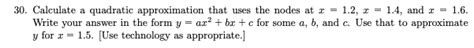 Solved Consider The Following Table Of Values Of An Unknown Chegg