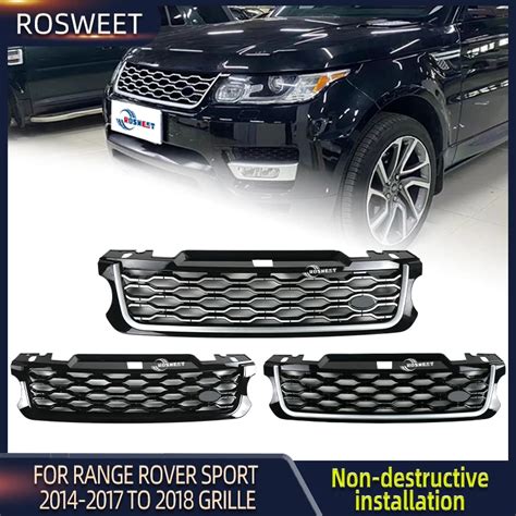 Rosweet Racing Grills For Land Rover Range Rover Sport L494 2014 2017 Upgrade 2018 New Style