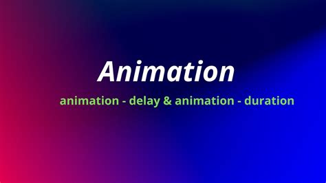 Animation Css Animation Delay And Animation Duration Youtube