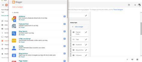 How To Add A New Widget On Blogger Technology Business Tips