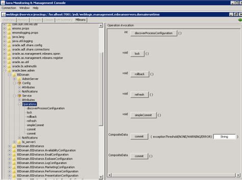 using jconsole to look at weblogic mbeans csdn博客