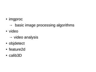 Computer Vision Opencv Intro PPT
