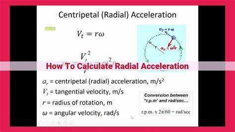 How To Calculate Radial Acceleration A Step By Step Guide
